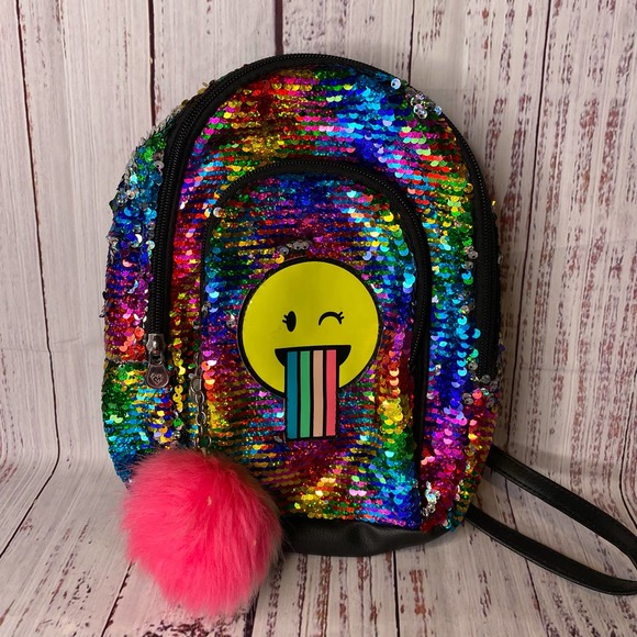 Justice | Bags | Justice Sequence Emoji Mini Back Pack | Poshmark